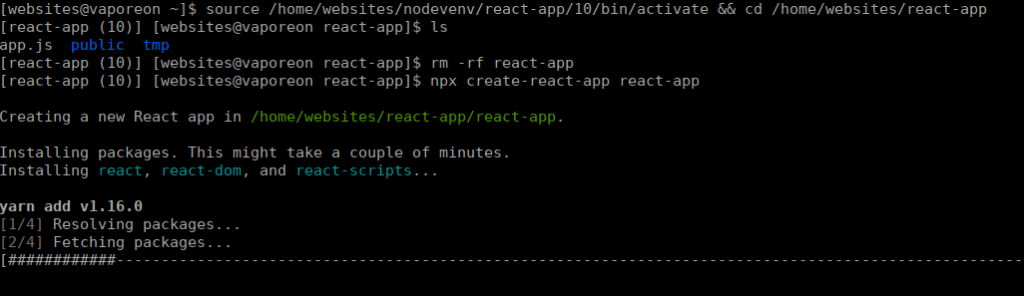 How to install React.js on hosting