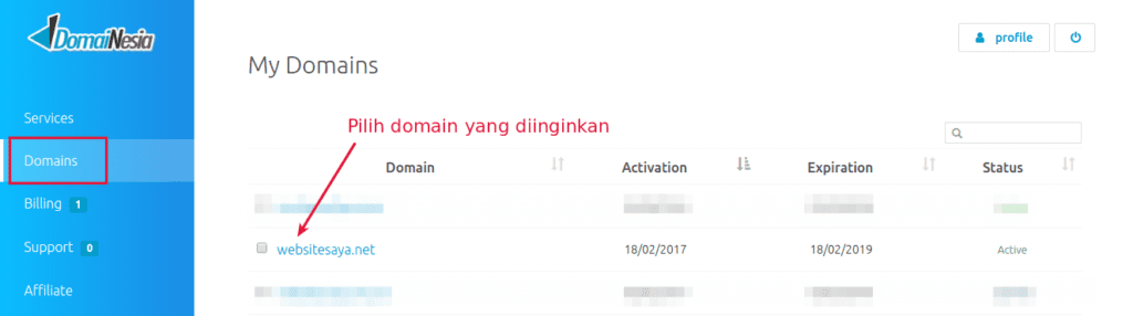 Cara Membuat Subdomain dengan Mudah di Client Area