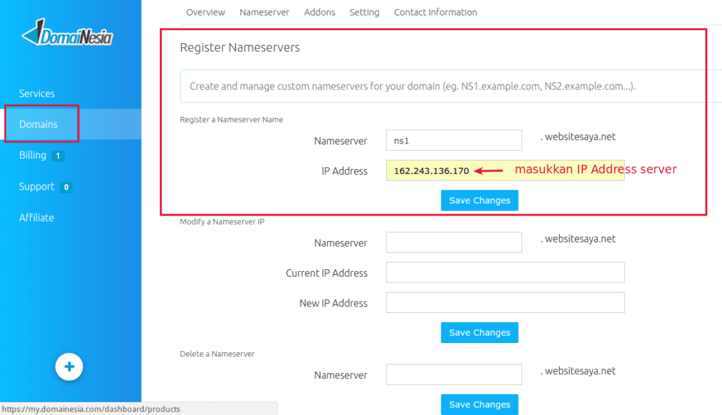 Cara Membuat Child Name Server dengan Mudah