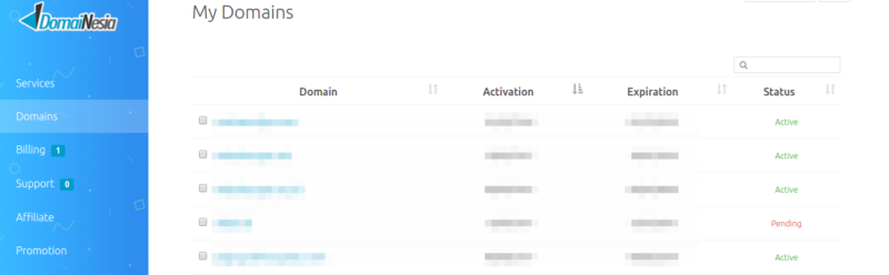 Mengenal Client Area DomaiNesia - Hosting Murah Hosting Terbaik