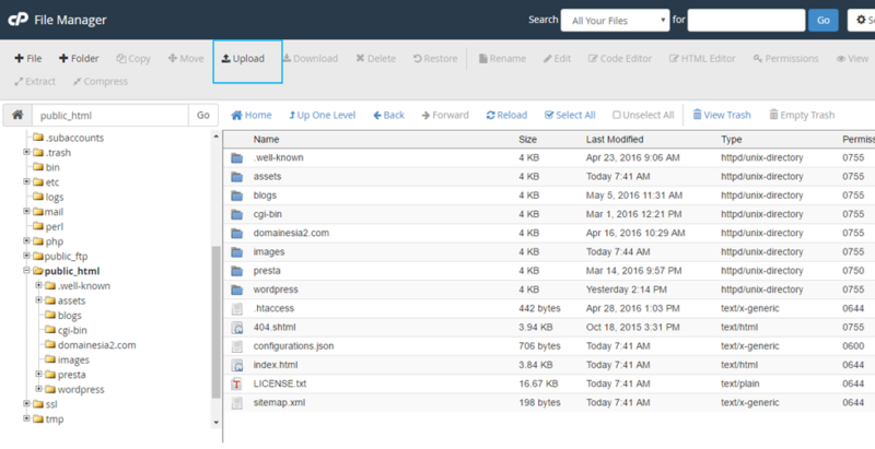 Cara Upload File WordPress ke Hosting Agar Website Online