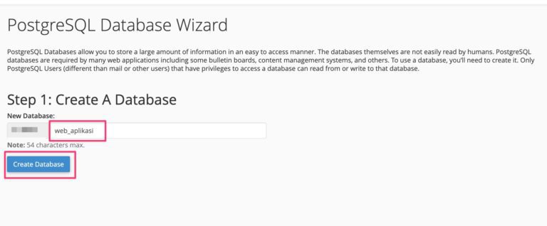 Cara Membuat Database PostgreSQL di cPanel Hosting