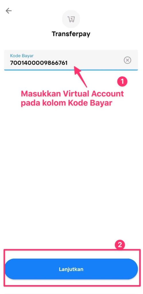 Virtual Account Mandiri mBanking