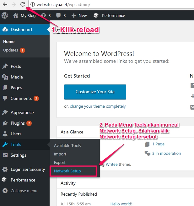 Cara Membuat Multisite dengan Subdomain Untuk Pemula
