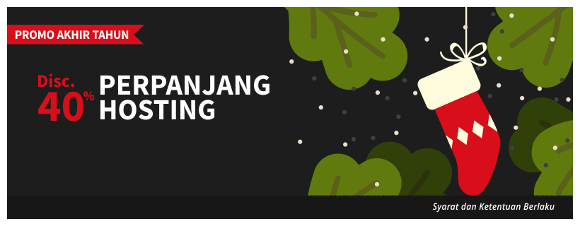 Diskon Akhir Tahun: Dapatkan Diskon 40% Hosting DomaiNesia