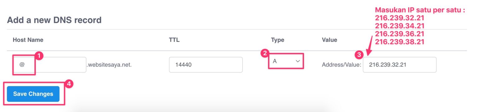 Cara Custom Domain ke Blogger dengan Mudah (Manual)