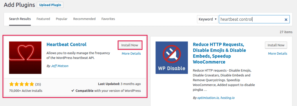 Cara Install HeartBeat Control di WordPress Agar Website Cepat