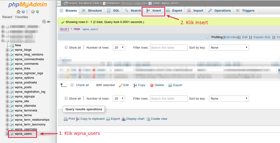 Cara Membuat User Admin WordPress di phpMyadmin