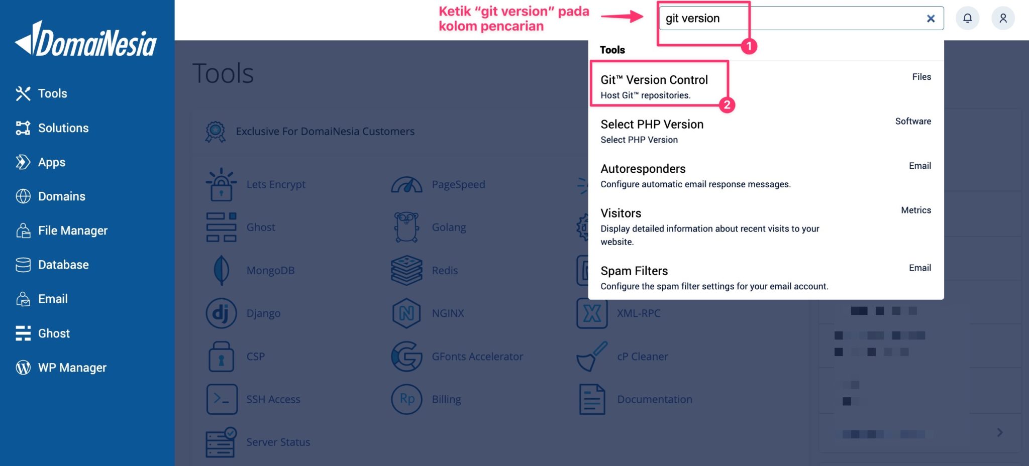 Cara Menggunakan GIT Version Control di cPanel - DomaiNesia