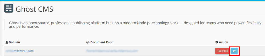 Cara Install Ghost di Hosting Melalui Softaculous Apps Installer