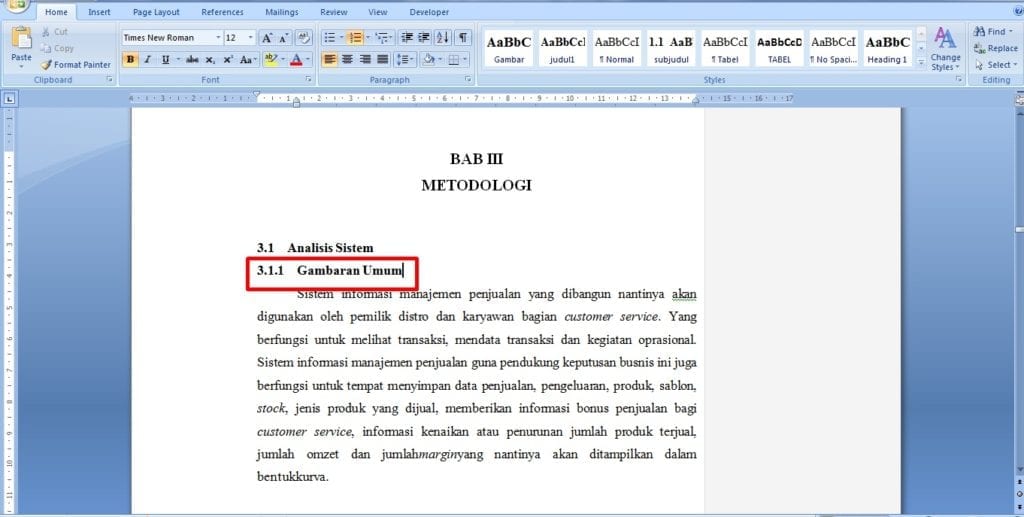 10+ Cara Membuat Daftar Isi di Word Otomatis Mudah