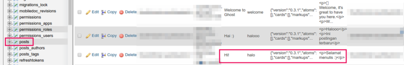 Cara Mengubah Database Ghost Menjadi MySQL - DomaiNesia