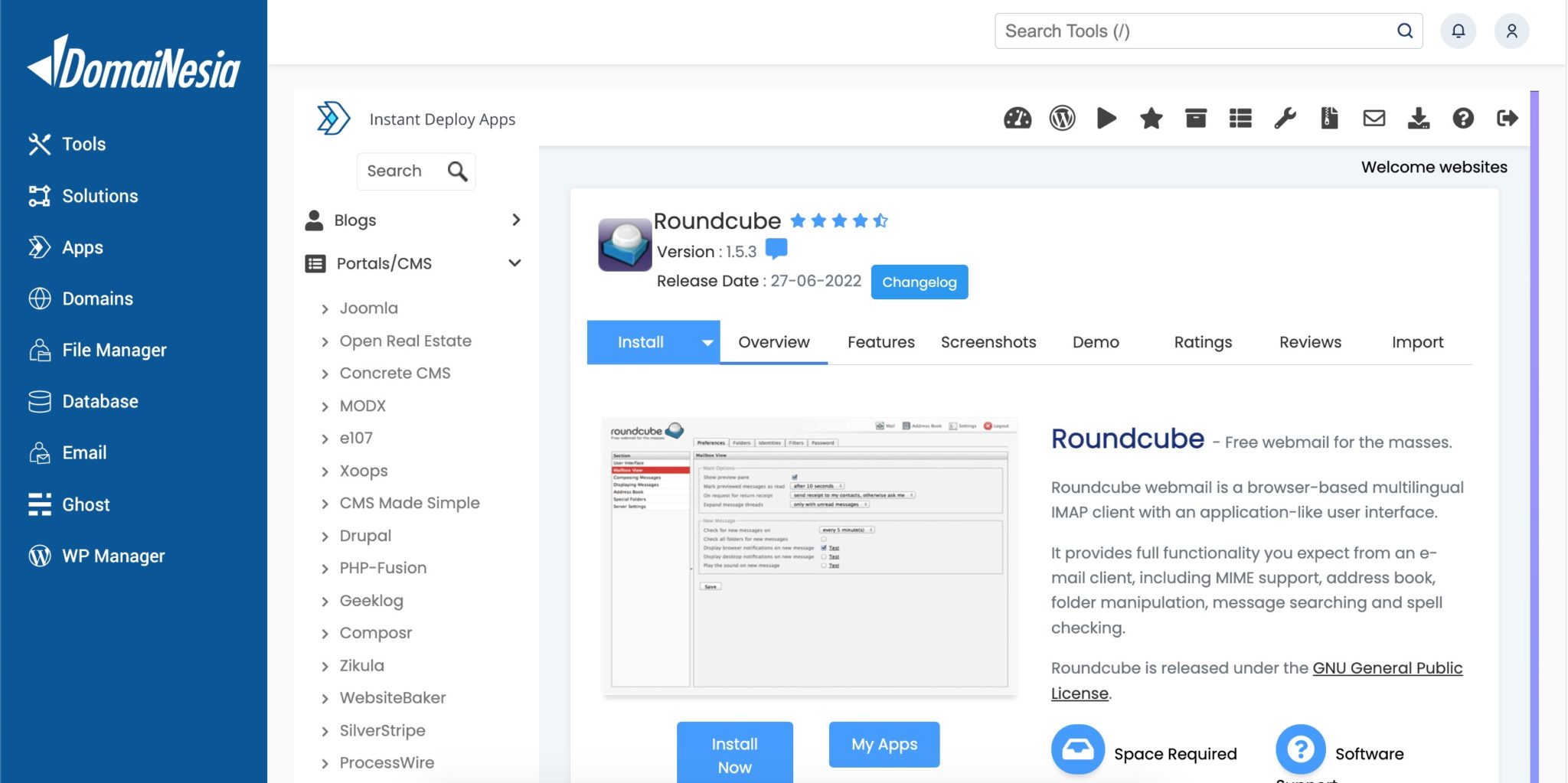 Cara Mengubah Logo Roundcube Menjadi Logo Sendiri - DomaiNesia