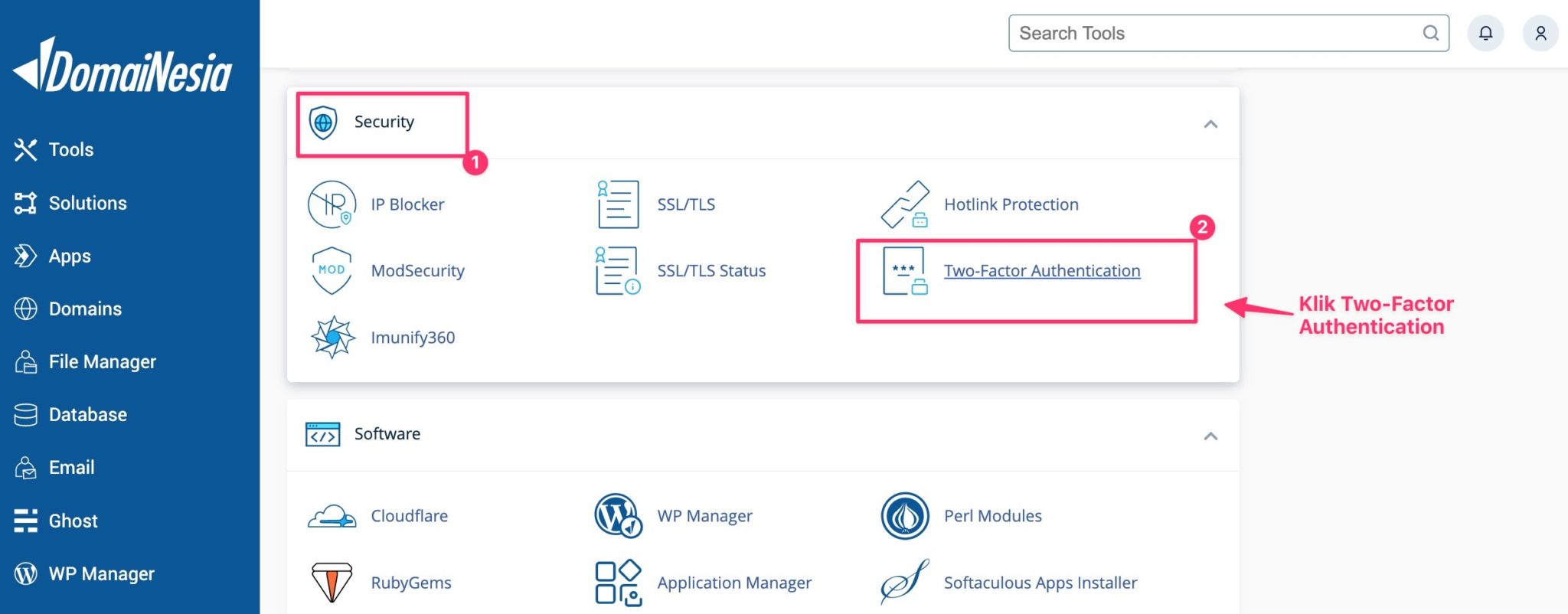 Cara Menggunakan Two Factor Authentication di cPanel - DomaiNesia