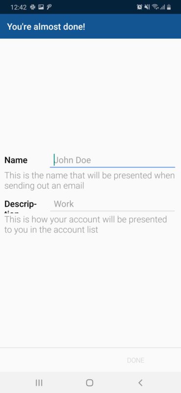 Cara Setting Email di BlueMail Android Mudah - DomaiNesia