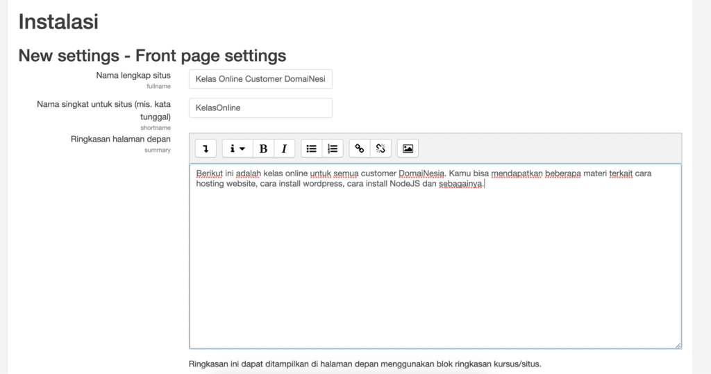Cara Install Moodle di Debian (Cloud VPS) - DomaiNesia