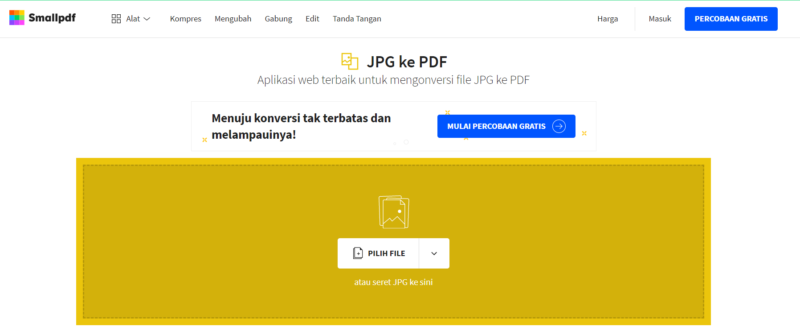 Tutorial Cara Ubah file JPG ke PDF Online Tercepat