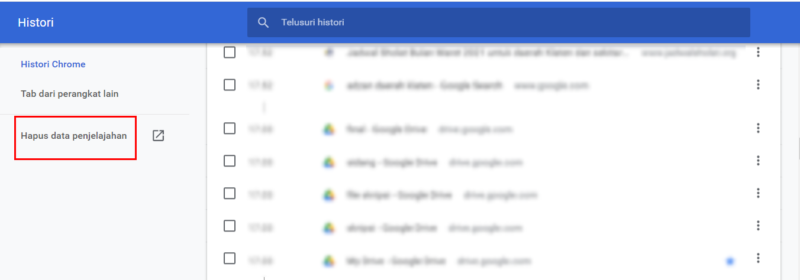 Cara Menghapus History di Google Chrome - DomaiNesia