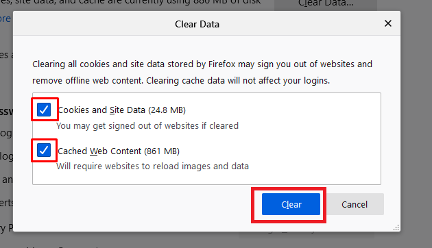Cara Menghapus Cache dan Cookies di Firefox - DomaiNesia