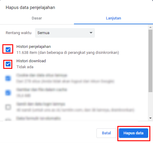 Cara Menghapus History di Google Chrome - DomaiNesia