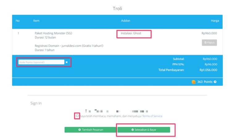 Panduan Ghost Instant Deploy DomaiNesia - DomaiNesia