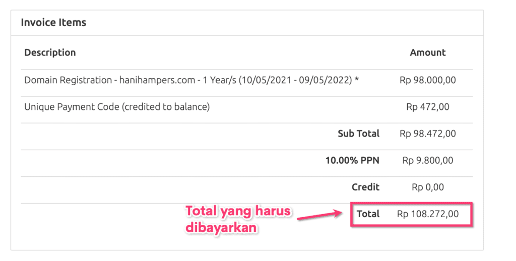 Panduan Pembayaran Kode Unik Bank BCA - DomaiNesia