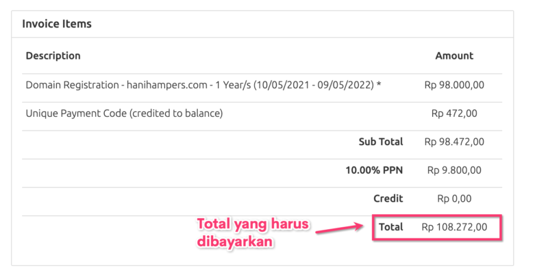 Panduan Pembayaran Kode Unik Bank BCA - DomaiNesia