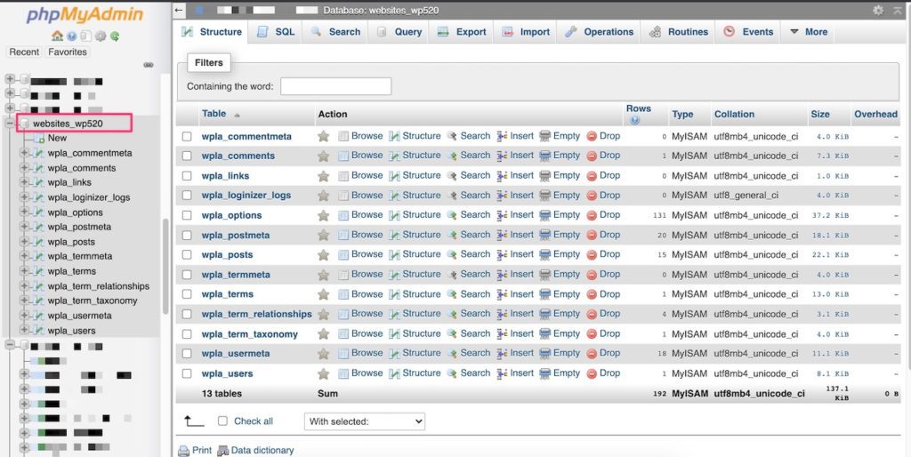 Cara Menghapus Tabel Database MySQL di cPanel - DomaiNesia