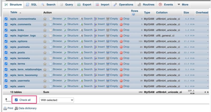 Cara Menghapus Tabel Database MySQL di cPanel - DomaiNesia