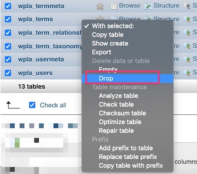 Cara Menghapus Tabel Database MySQL di cPanel - DomaiNesia