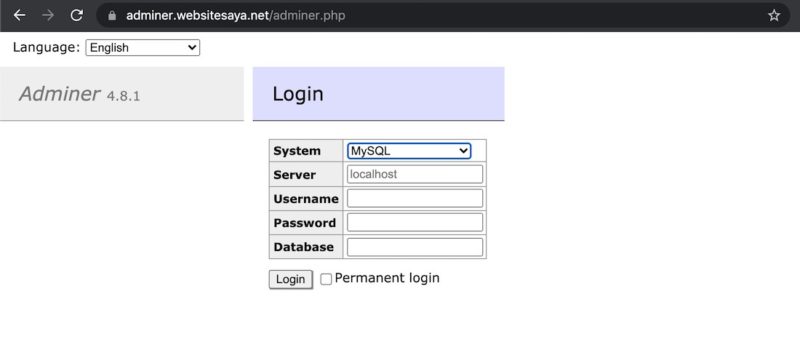 Cara Remote MySQL dengan Adminer - DomaiNesia