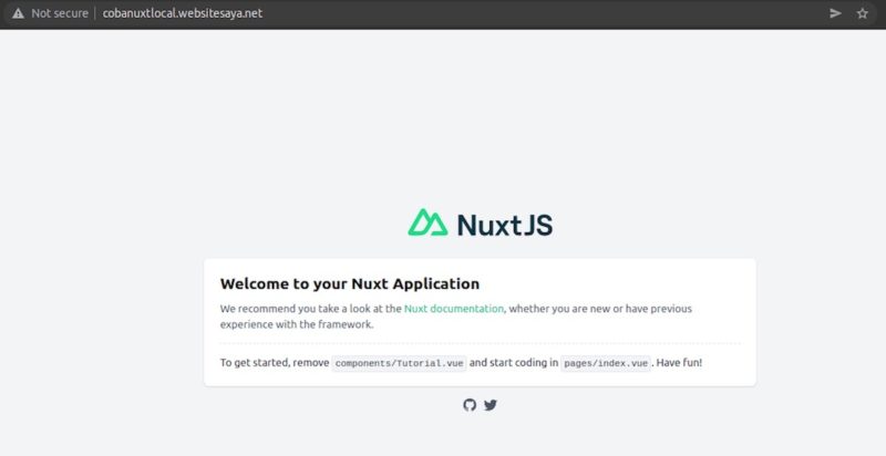Cara Deploy Nuxt JS di Localhost - DomaiNesia
