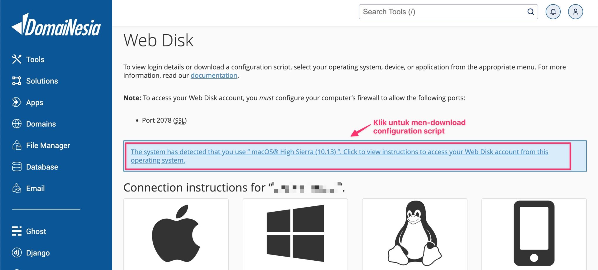 Cara Menggunakan Web Disk cPanel Hosting - DomaiNesia