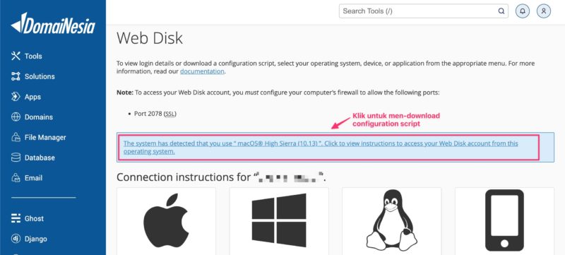 Cara Menggunakan Web Disk cPanel Hosting - DomaiNesia
