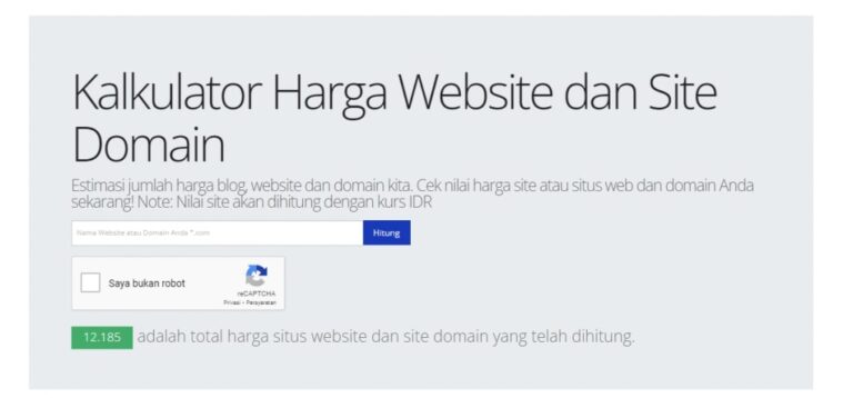 Ini Cara Cek Harga Website Paling Praktis