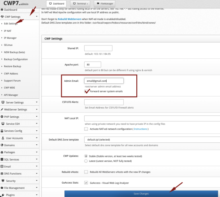Cara Install CentOS Web Panel