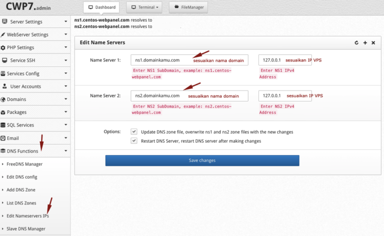 Cara Install CentOS Web Panel