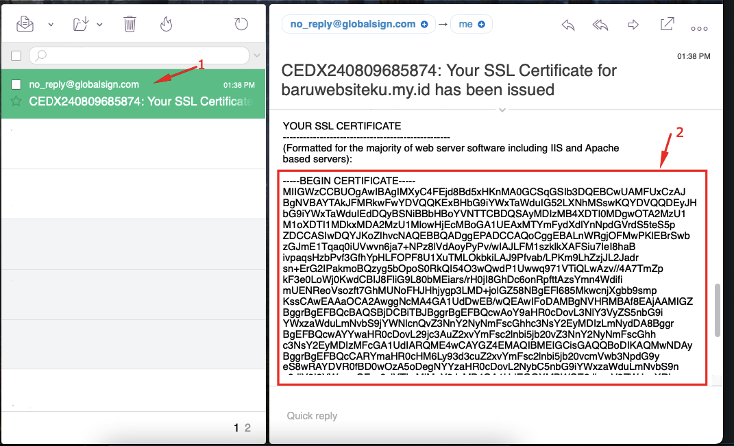 Validasi SSL GlobalSign Cepat dan Mudah Bonus CSR, CRT, CABUNDLE