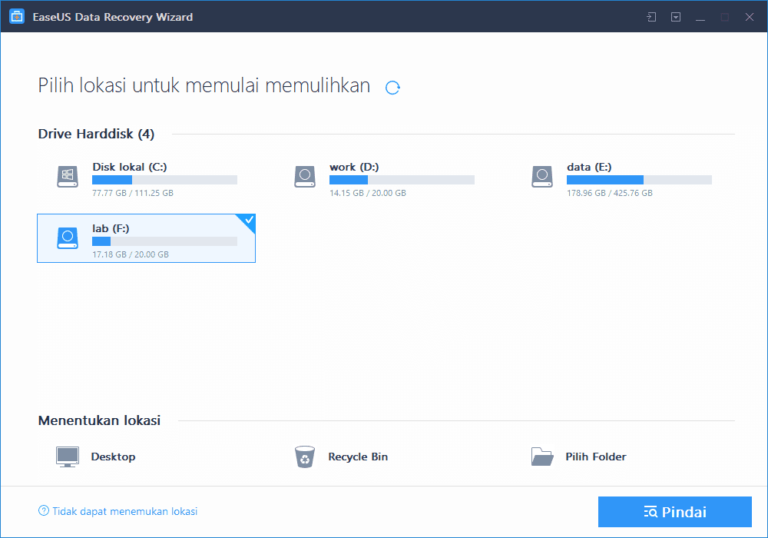 10 Aplikasi Recovery Data Terbaik untuk PC