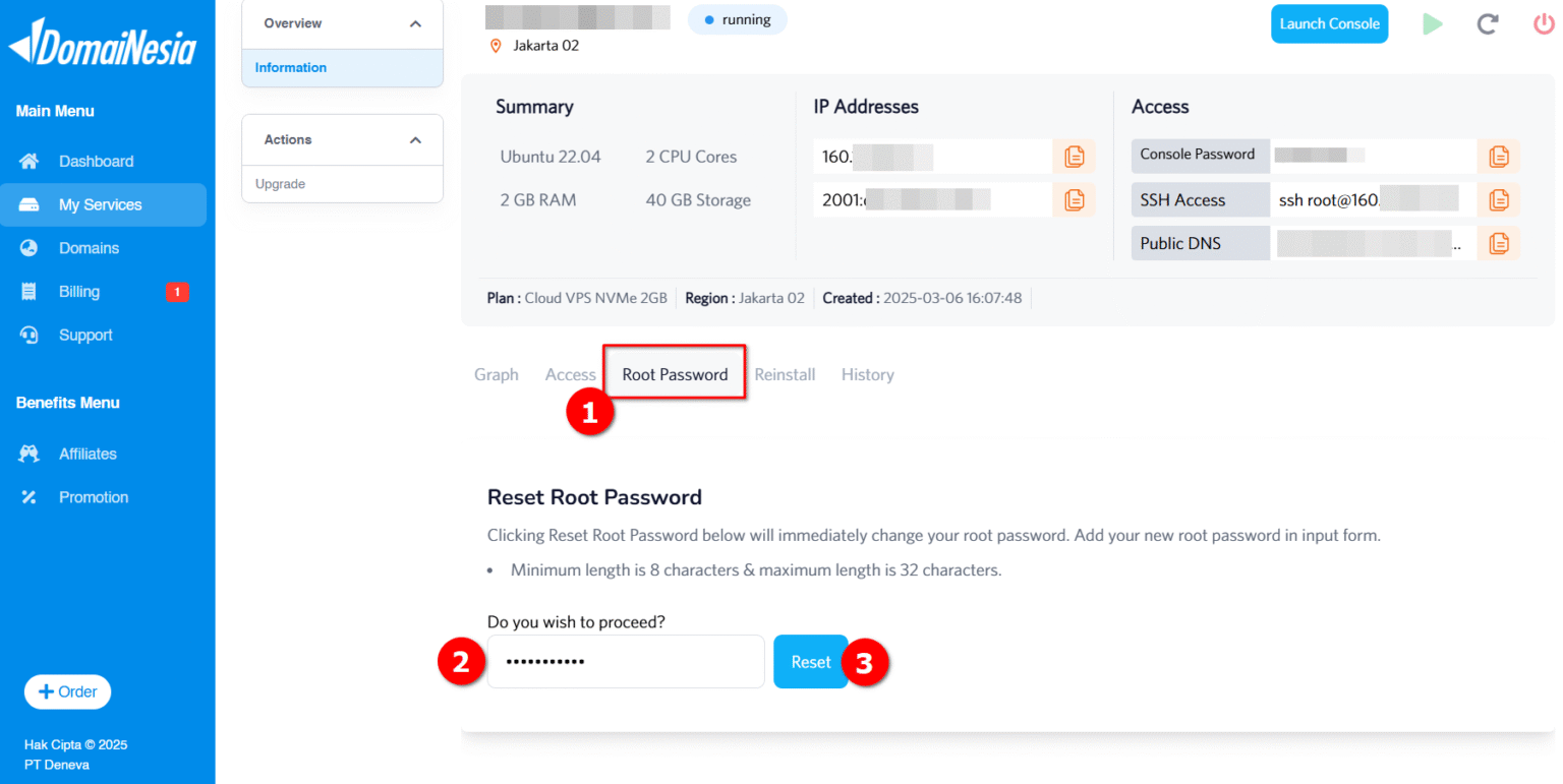 Rebuild OS VPS MyDomaiNesia: Panduan Install Ulang & Reset Root
