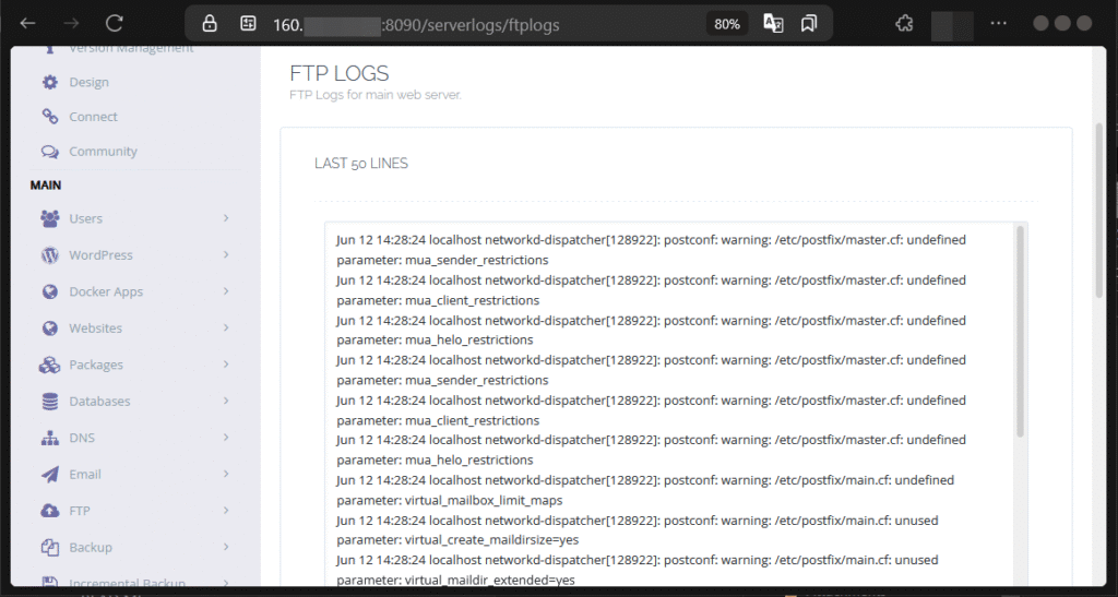 Cara Cek Semua Log Aktivitas di CyberPanel Pada Cloud VPS