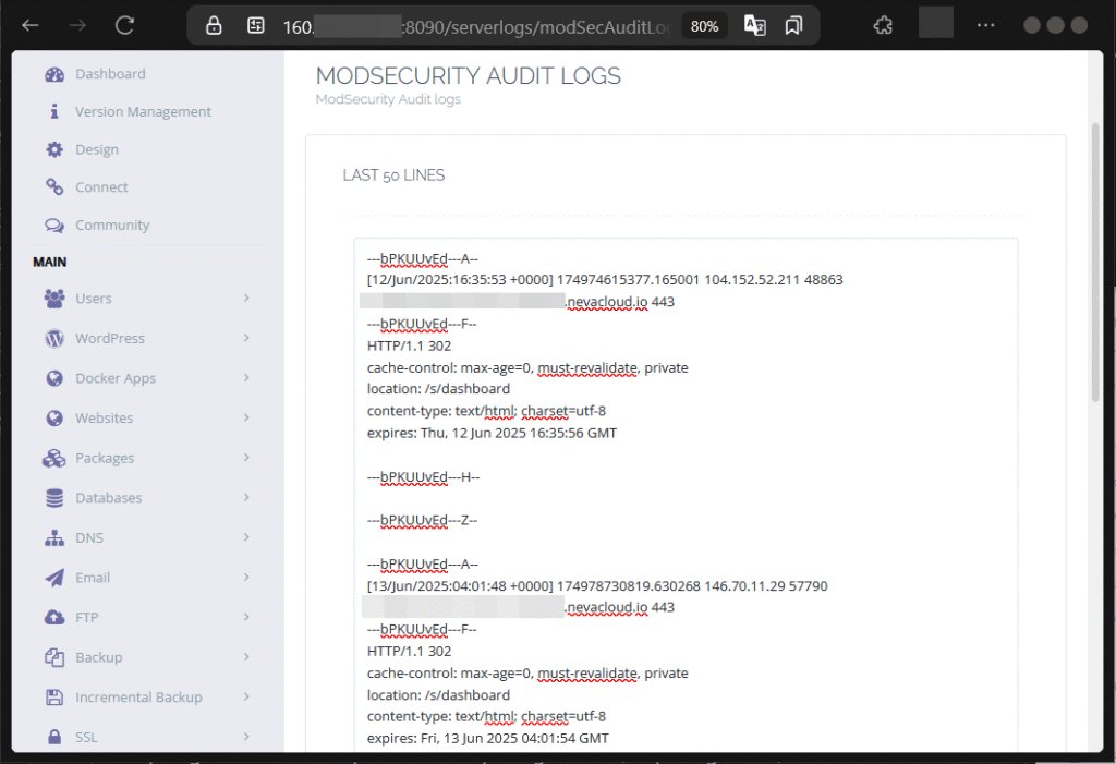 Cara Cek Semua Log Aktivitas di CyberPanel Pada Cloud VPS