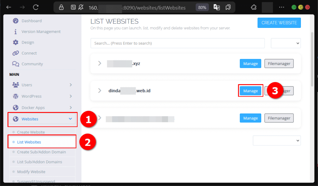 Cara Kelola PHP di CyberPanel Pada Pengaturan Dasar