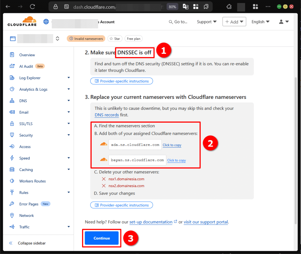 Cara Sambungkan Domain Ke Cloudflare DNS di MyDomaiNesia