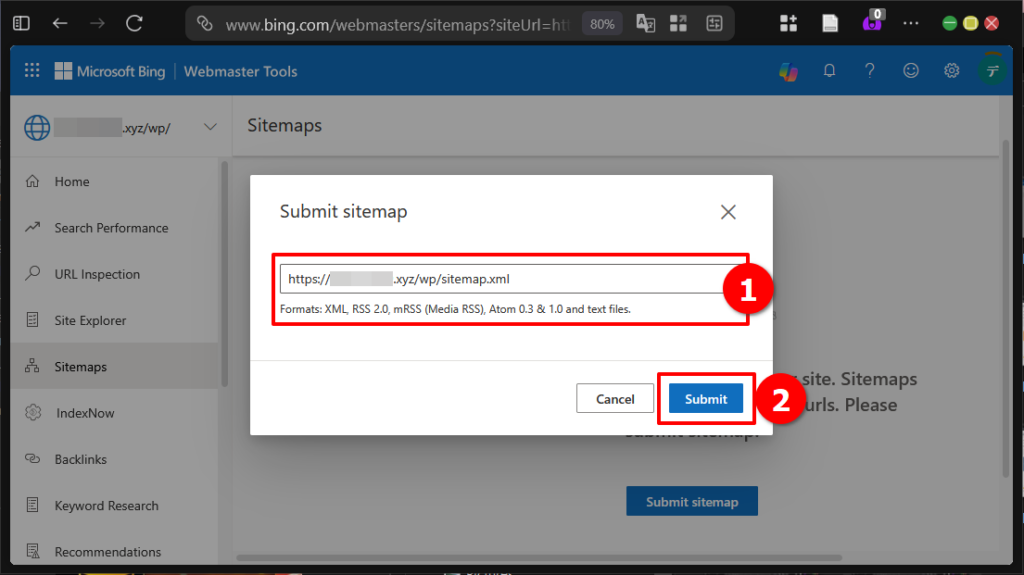 Cara Tambah XML Sitemap Wordpress Ke Bing & DuckDuckGO